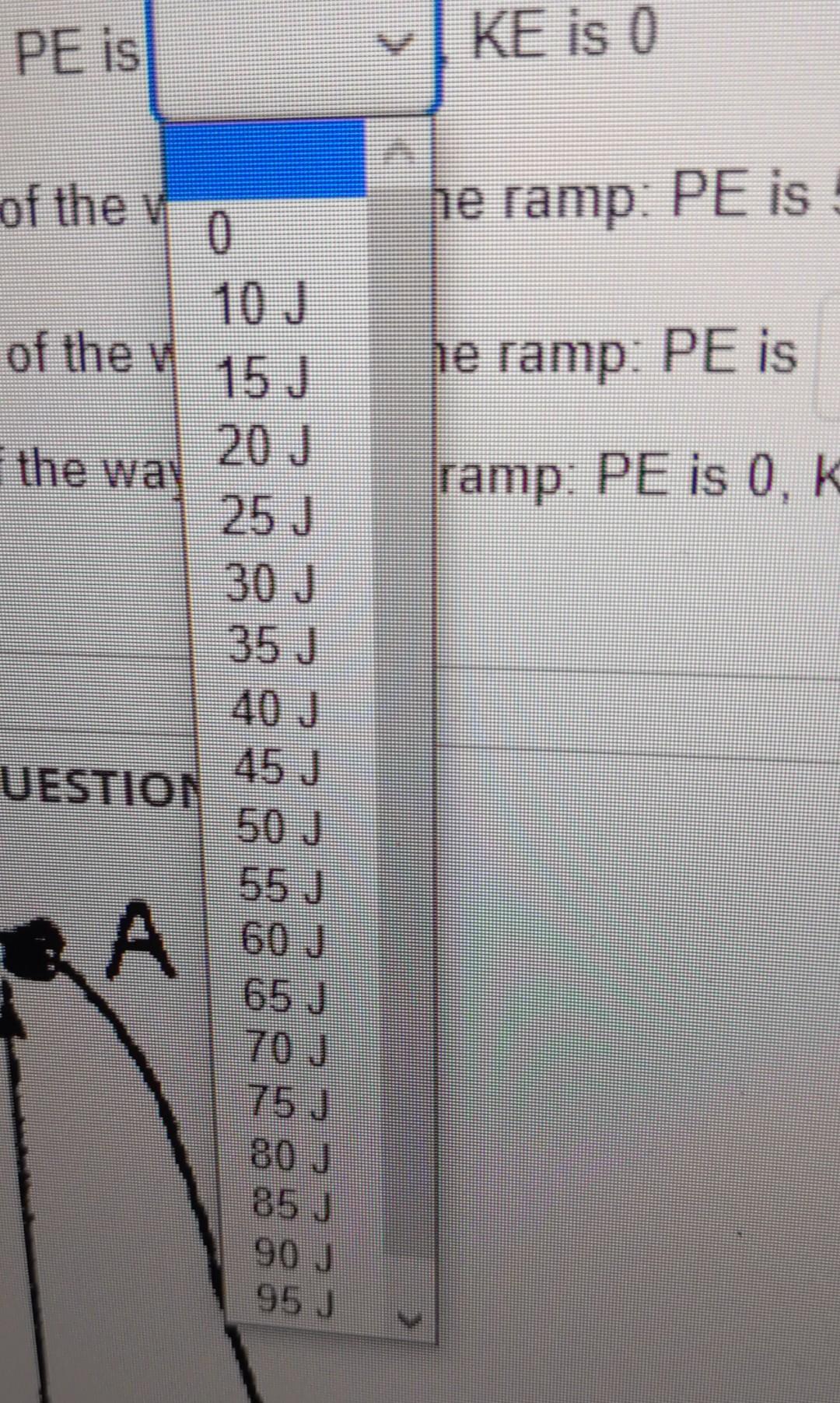 Solved PE= KE = 0 " PE=50) КЕe PE: KE = 50 J PE=0 KE = 75 J | Chegg.com