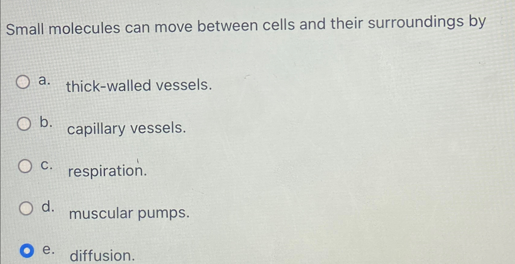 Solved Small molecules can move between cells and their | Chegg.com