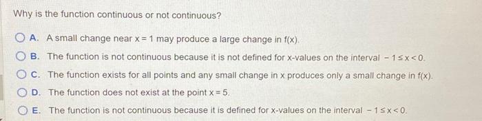 Solved Determine the values of x for which the function | Chegg.com