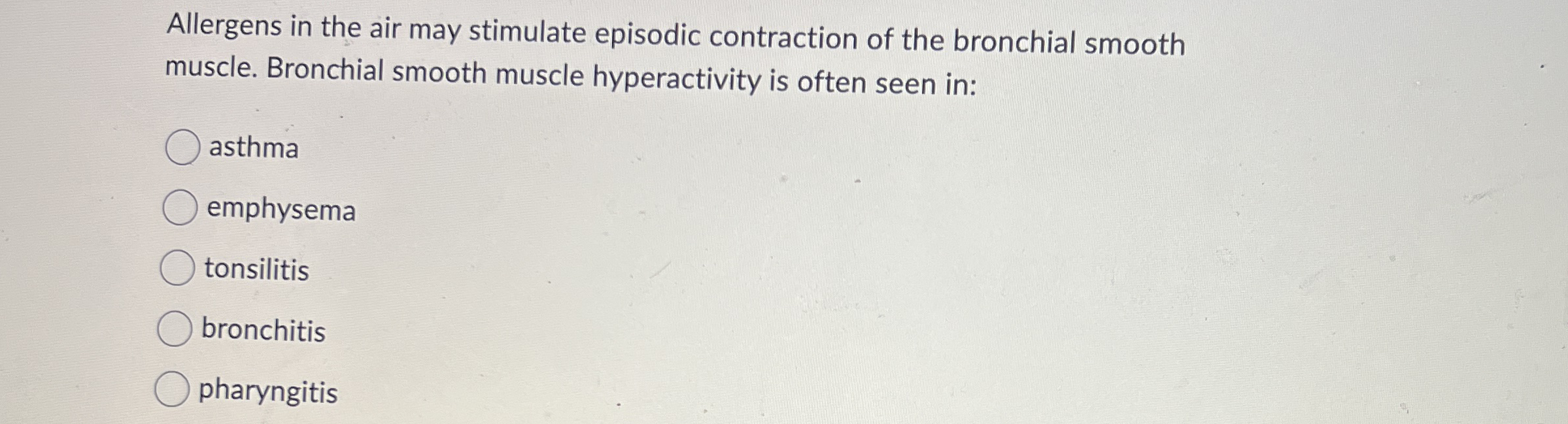 High Quality SOLUTION Allergens in the air may stimulate episodic ...