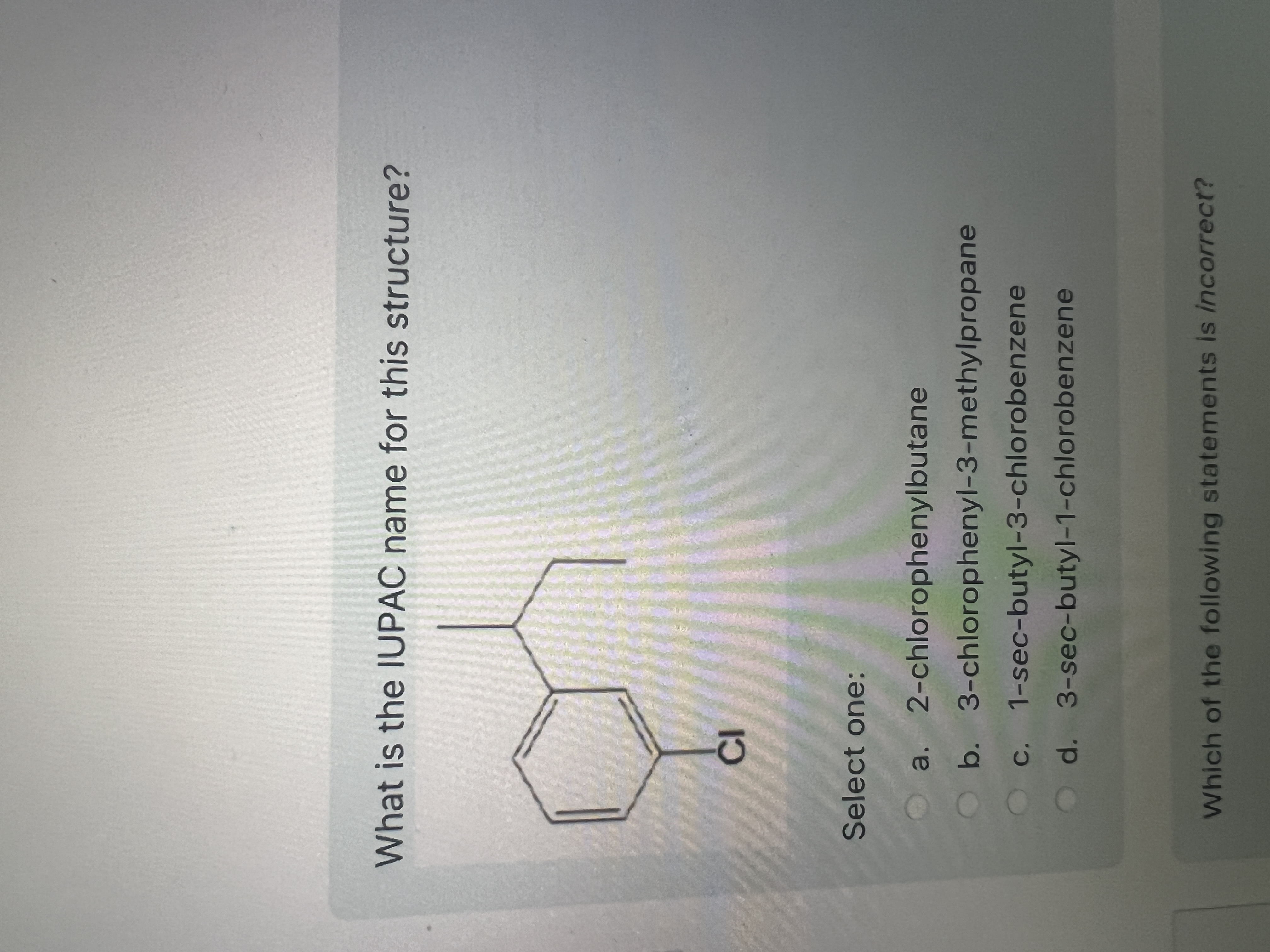 Solved What is the IUPAC name for this structure? ﻿What is | Chegg.com