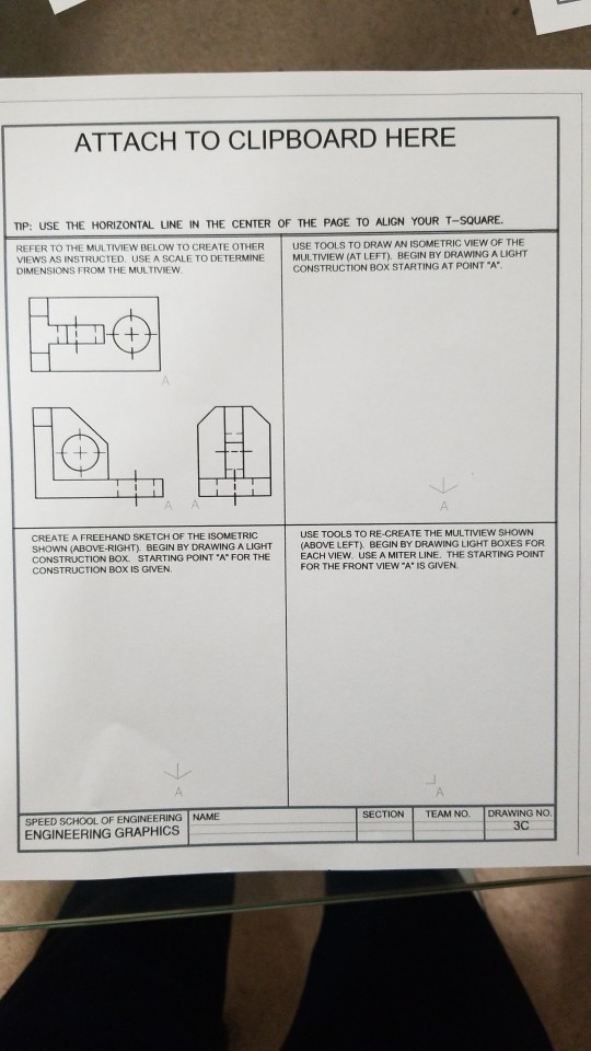 Solved Refer to the Multiview below to create other views as | Chegg.com