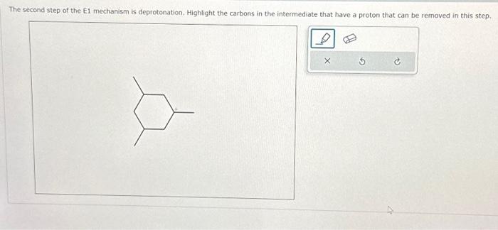 Solved The second step of the E1 mechanism is deprotonation. | Chegg.com