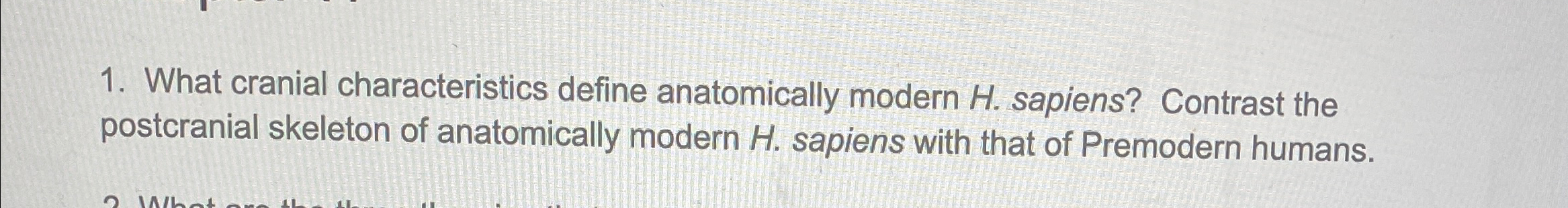 Solved What cranial characteristics define anatomically | Chegg.com