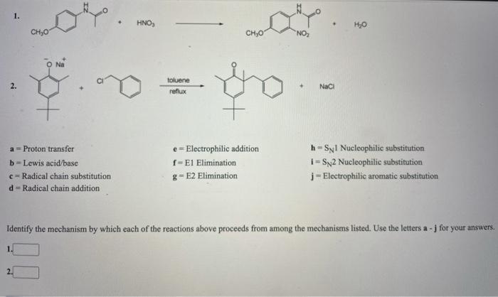 Solved 1. HNO . но CH,01 CH,0 NO o Na 2. toluene reflux to | Chegg.com