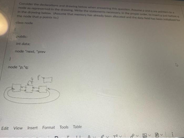Solved Consider the declarations and drawing below when | Chegg.com