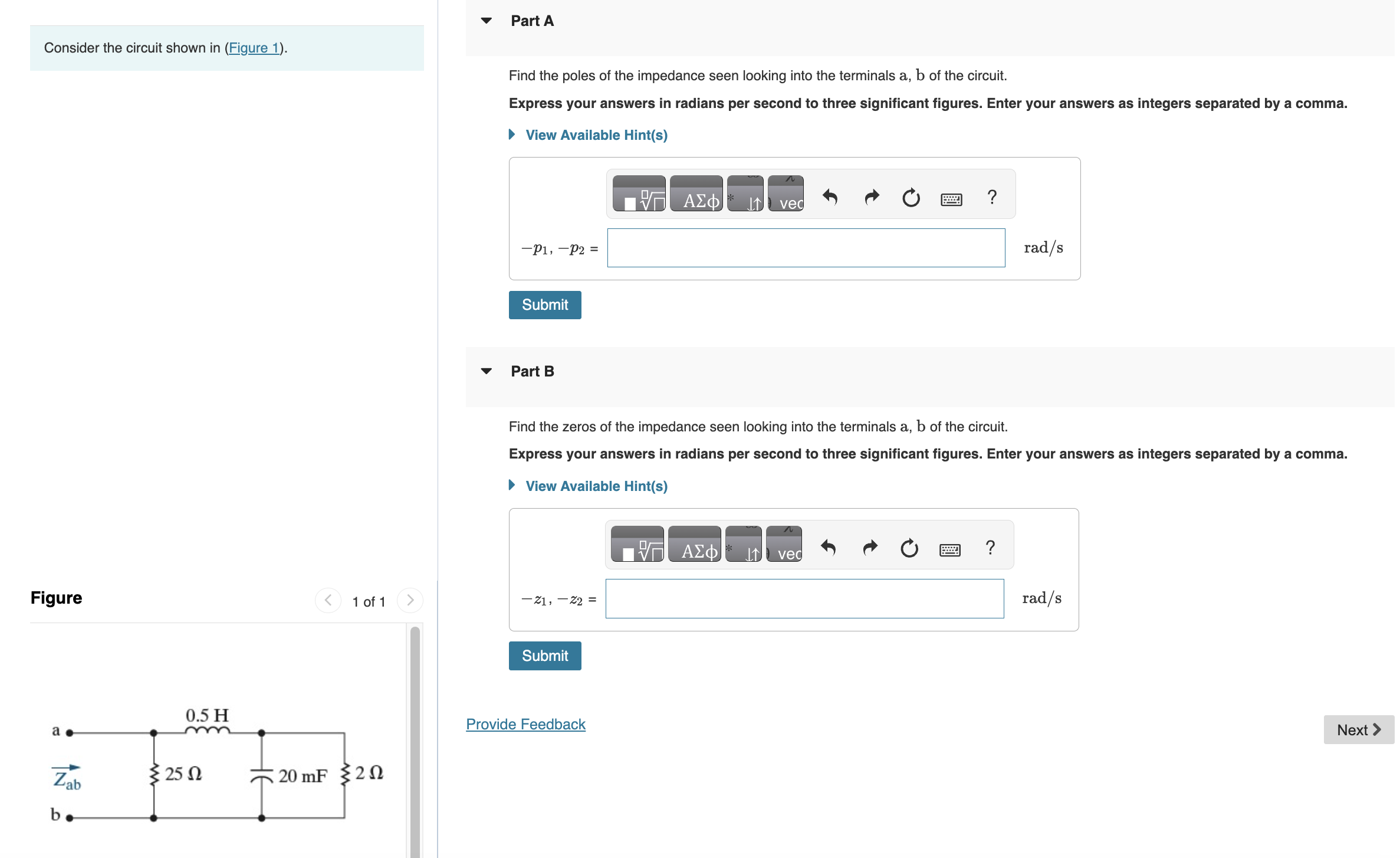 Solved Consider the circuit shown in (Figure 1).Part AFind | Chegg.com