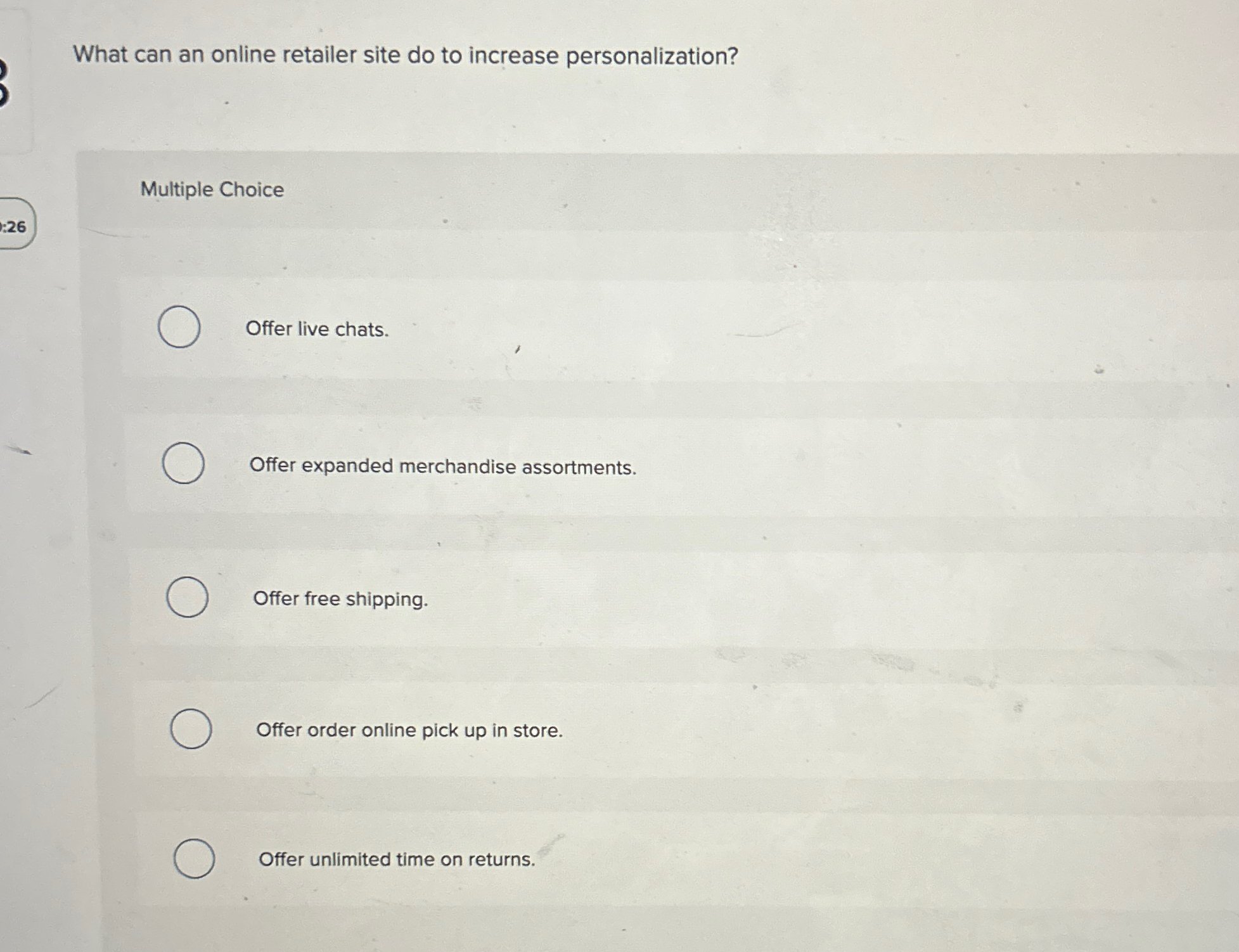 Solved What can an online retailer site do to increase | Chegg.com