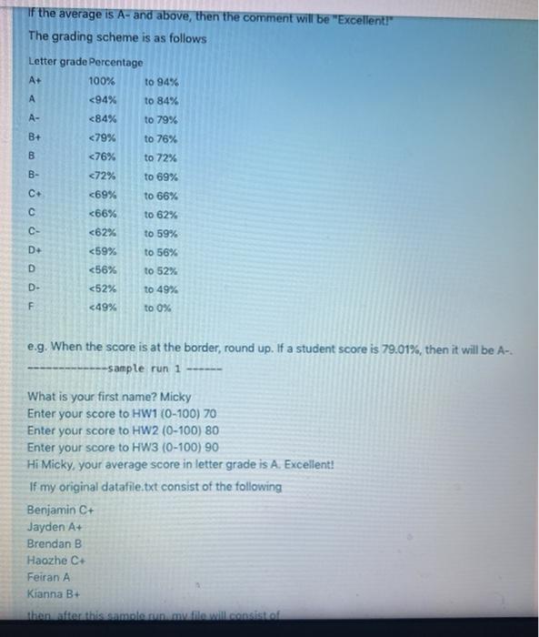 Solved Write A Python Program That Calculates The Average