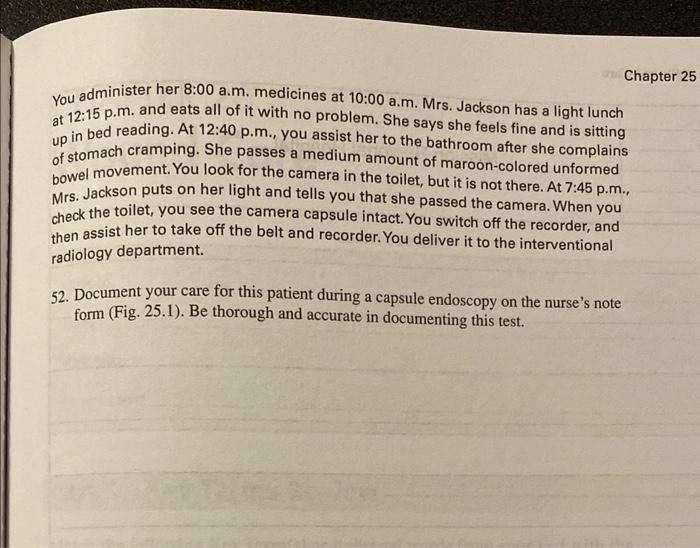 Solved Documentation Exercise Scenario: Question 52 refers | Chegg.com