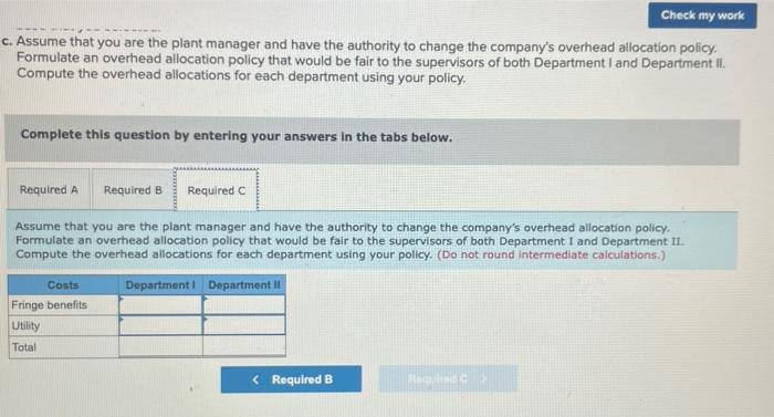 Solved Check my work Problem 12-20A (Algo) Fairness and cost | Chegg.com