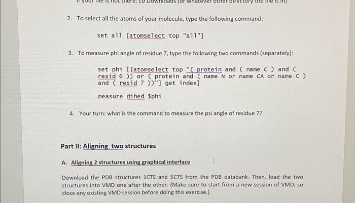 Solved Download the PDB structures 1CTS from the PDB | Chegg.com