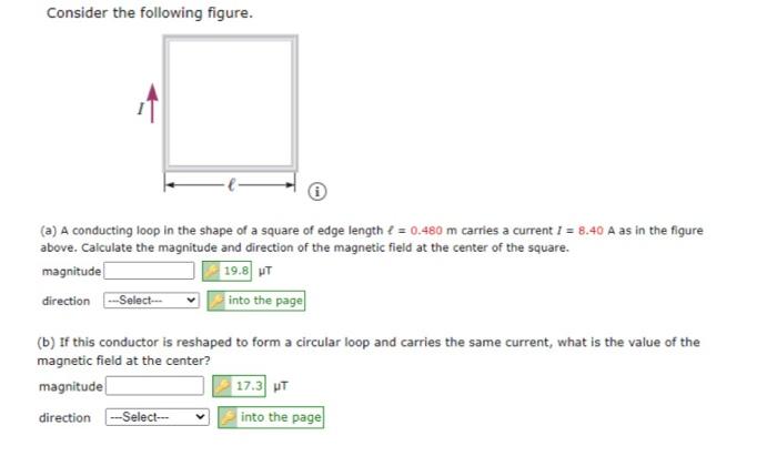 Solved Consider the following figure. (a) A conducting loop | Chegg.com