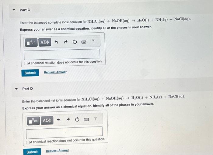 Solved Enter the balanced complete ionic equation for | Chegg.com