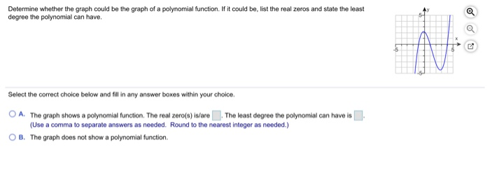 Solved Determine whether the graph could be the graph of a | Chegg.com