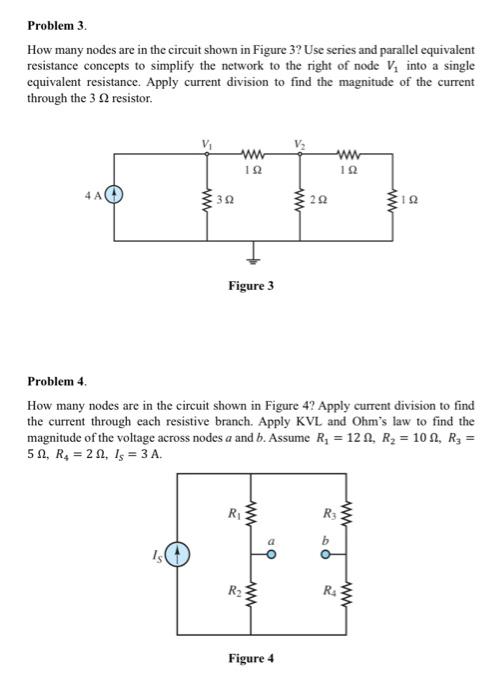 Solved Problem 3. How many nodes are in the circuit shown in | Chegg.com