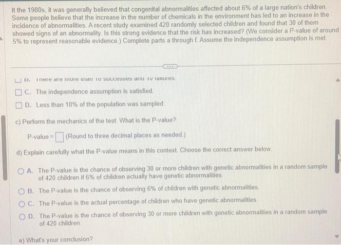 Solved It the 1980 s, it was generally believed that | Chegg.com