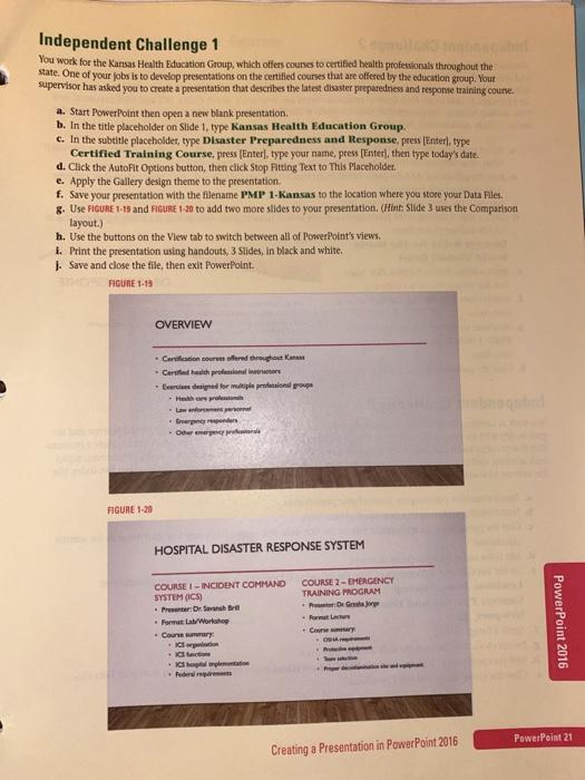 Solved Independent Challenge 1 You work for the Kansas | Chegg.com