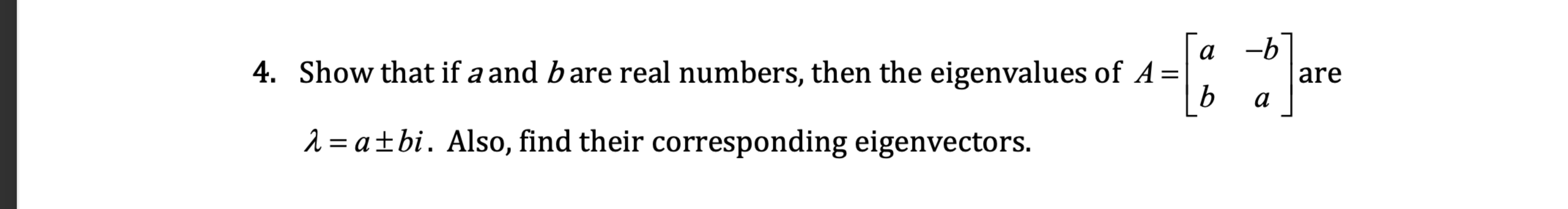 Solved Show that if a and b ﻿are real numbers, then the | Chegg.com