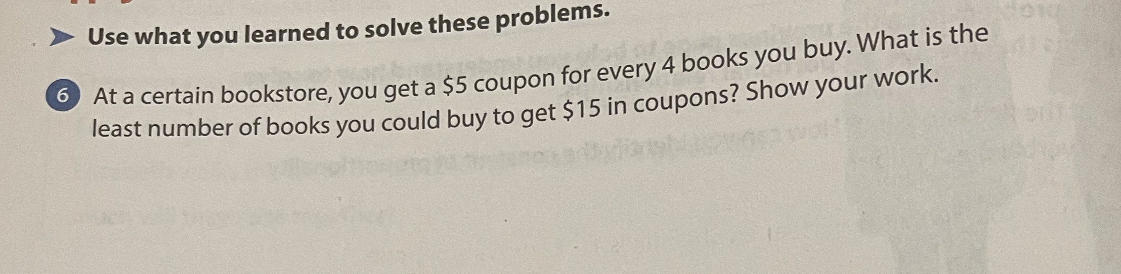 Solved At a certain bookstore, you get a $5 ﻿coupon for | Chegg.com