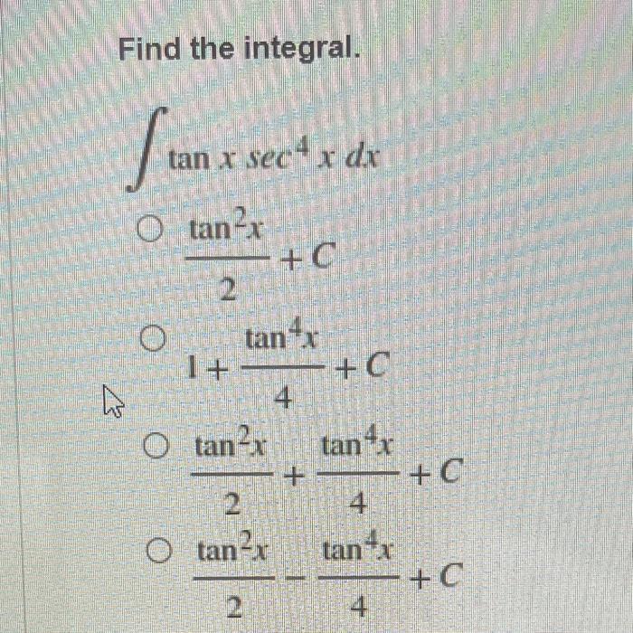 Solved Find the integral. | Chegg.com