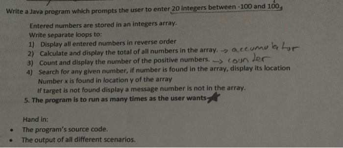 Solved Write a Java program which prompts the user to enter | Chegg.com