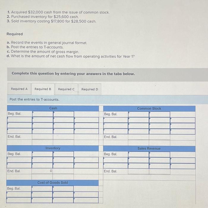 Solved a. Record the events in general journal format. b. | Chegg.com