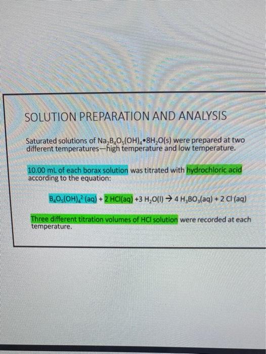 Solved 1) Tabulate your results using the format below. | Chegg.com