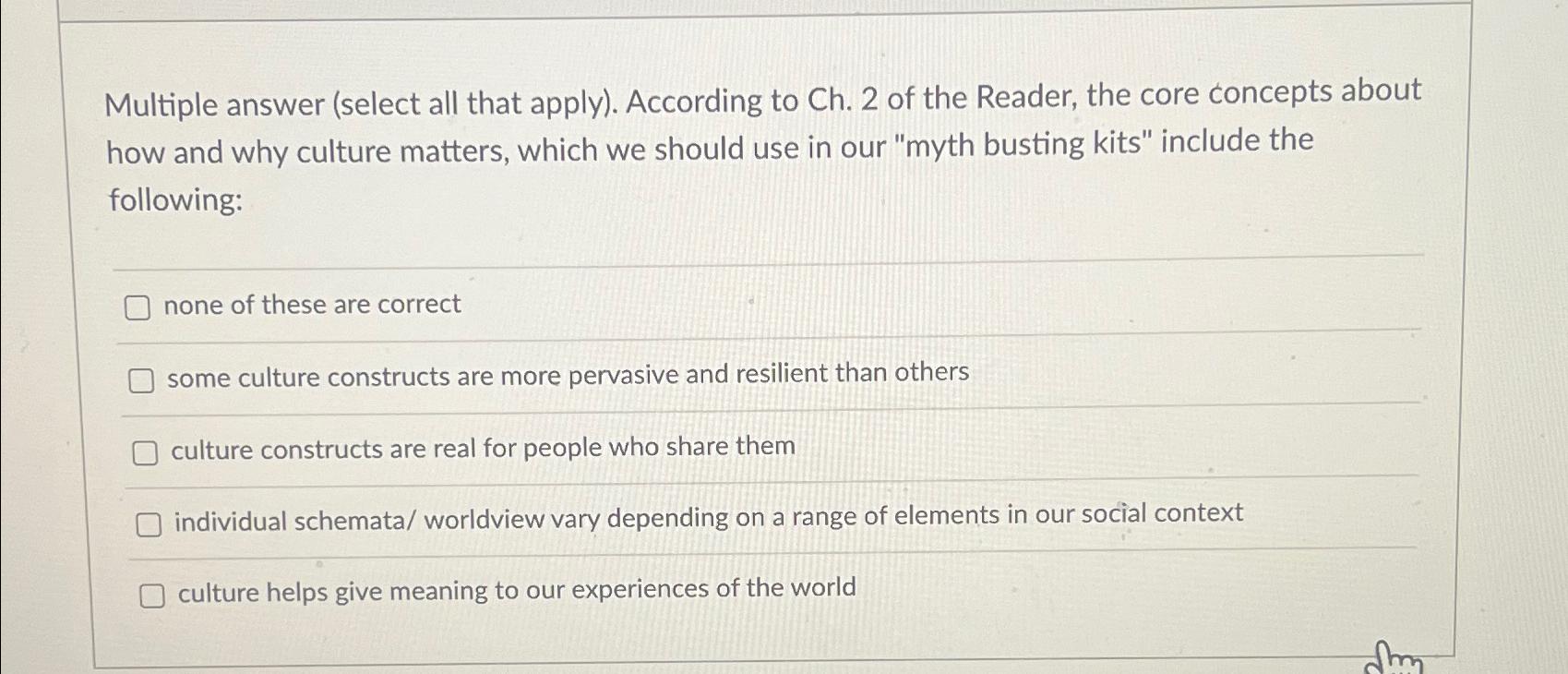 Solved Multiple answer (select all that apply). ﻿According | Chegg.com