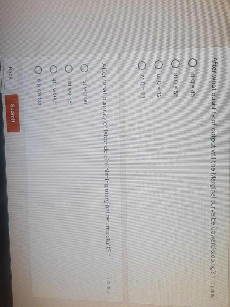 Solved Variable input (# of workers) MPP of Labor Quantity | Chegg.com