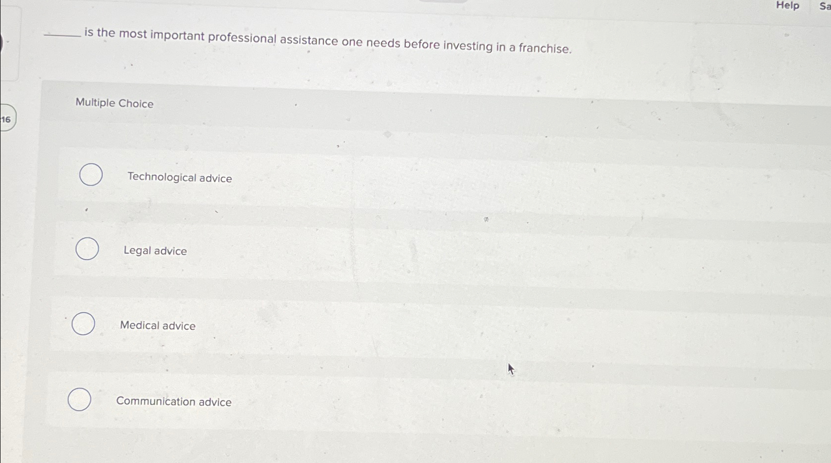 Solved HelpSais the most important professional assistance | Chegg.com