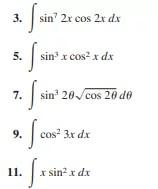 Solved Finding an Indefinite Integral Involving Sine and | Chegg.com