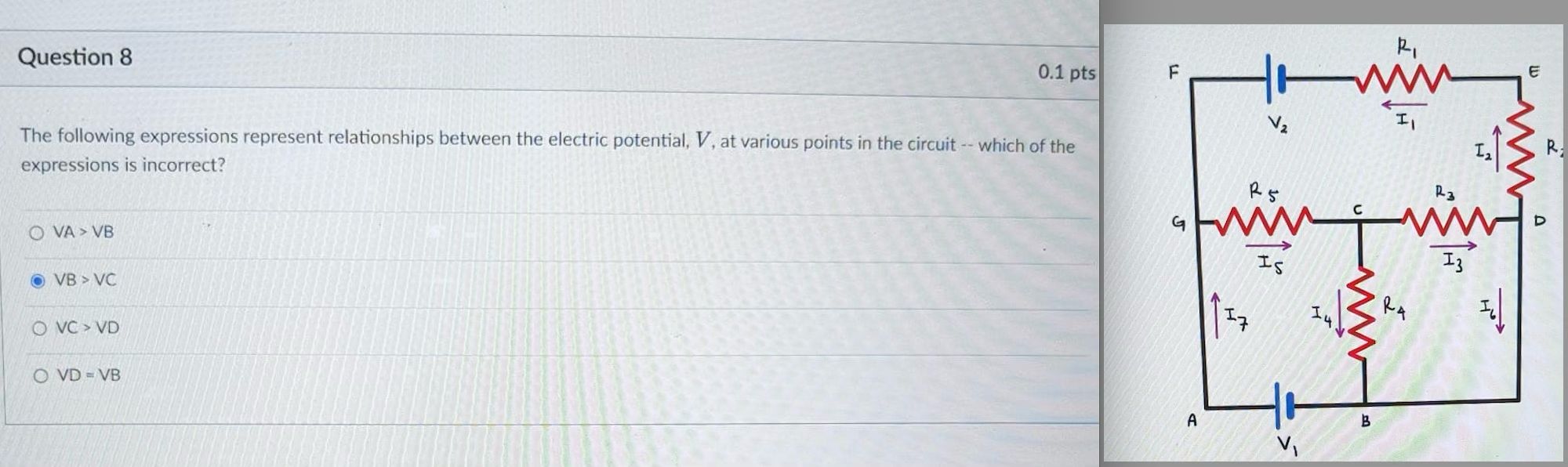 Solved Question 8The following expressions represent | Chegg.com