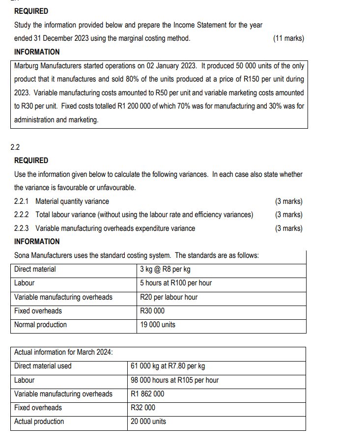 Solved REQUIREDStudy the information provided below and | Chegg.com