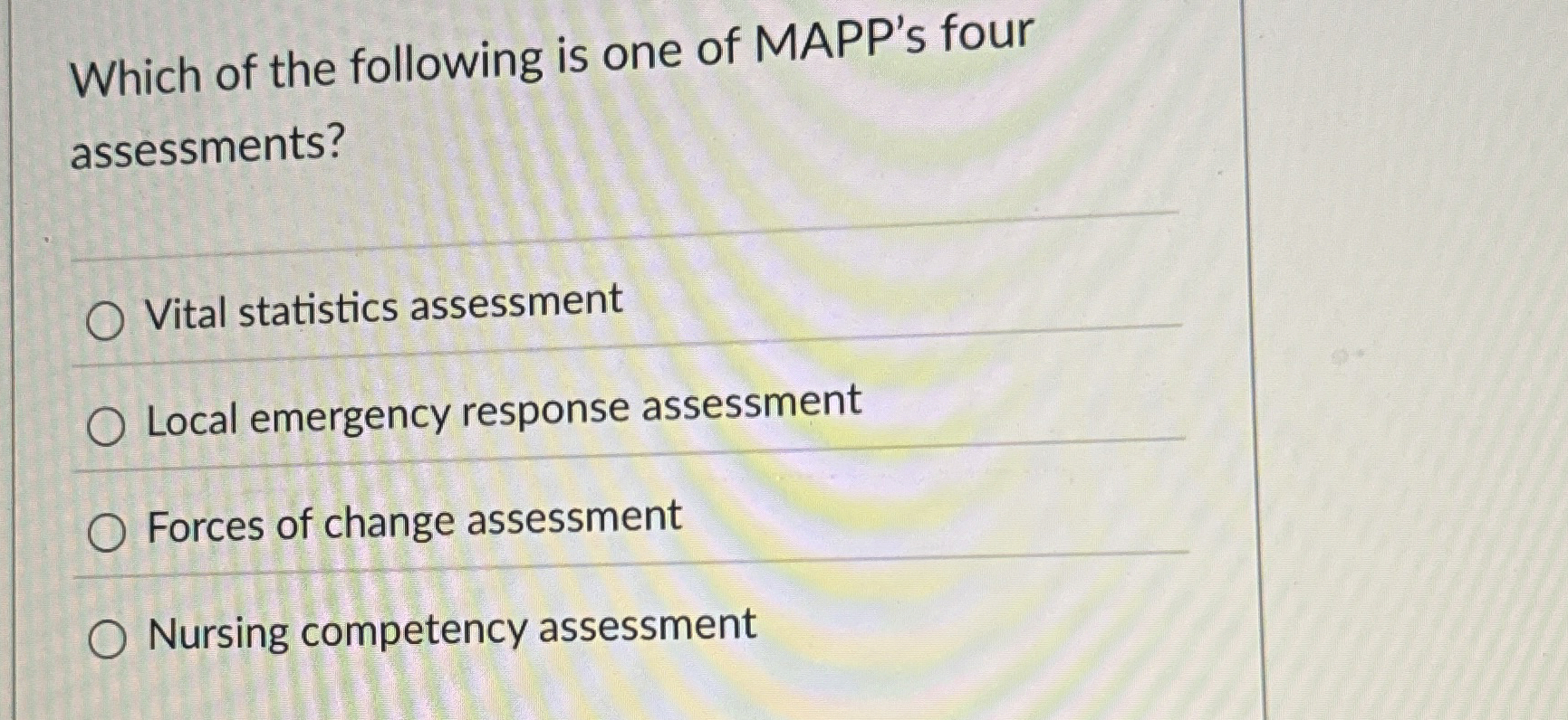 Solved Which of the following is one of MAPP's | Chegg.com