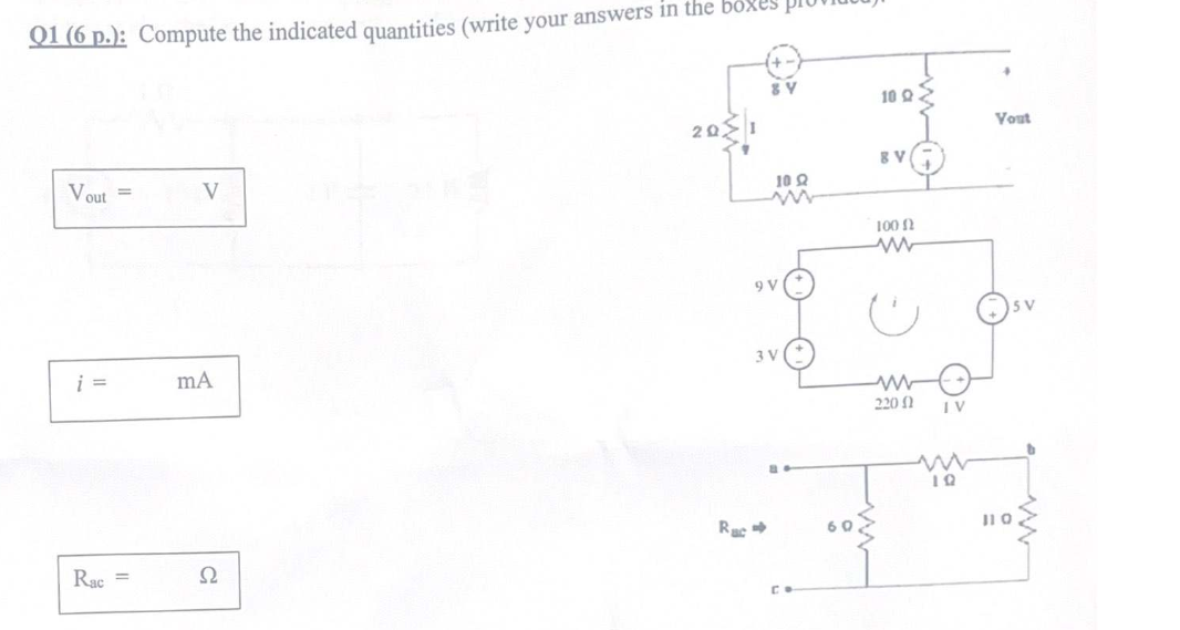 Solved Q1 (6 ﻿p.): Compute the indicated quantities (write | Chegg.com