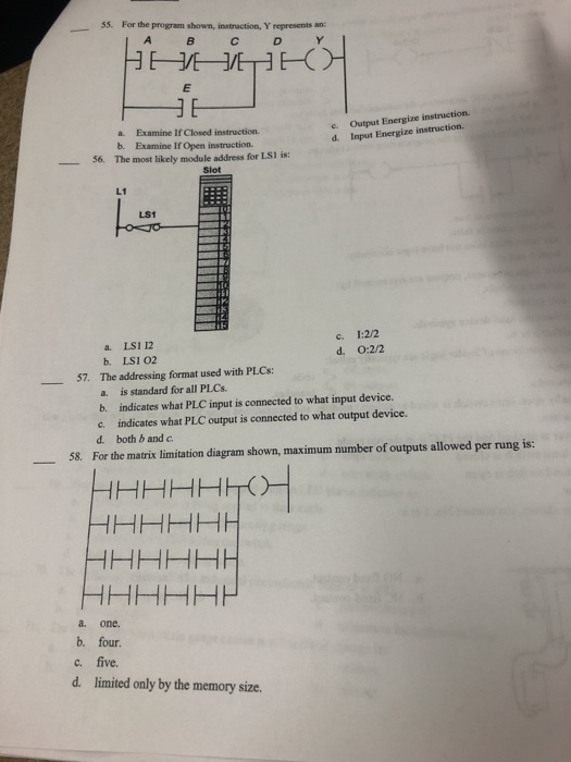 Solved . For the program shown, instruction, Y represents | Chegg.com