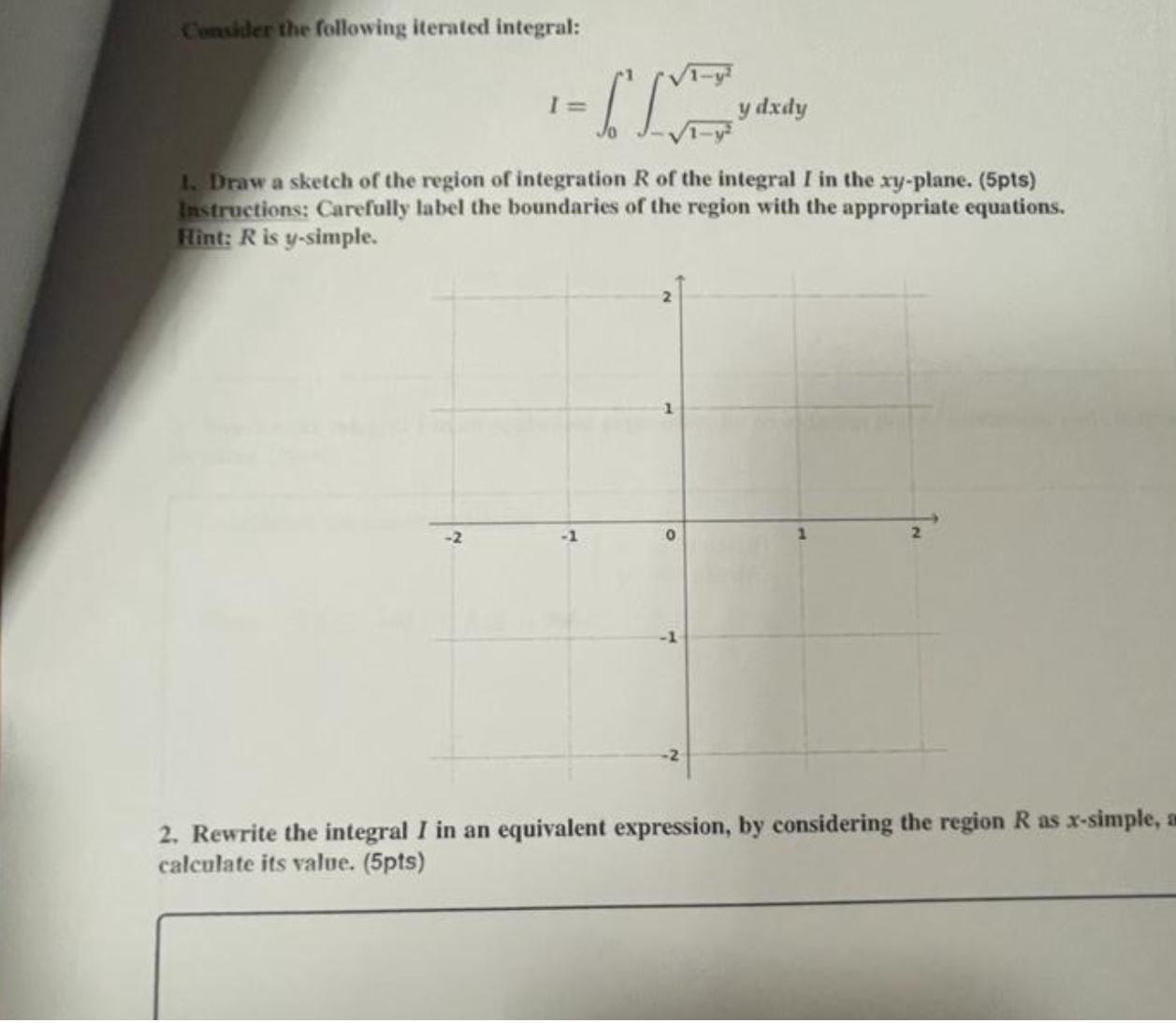 Solved Cvaciler the following iterated | Chegg.com