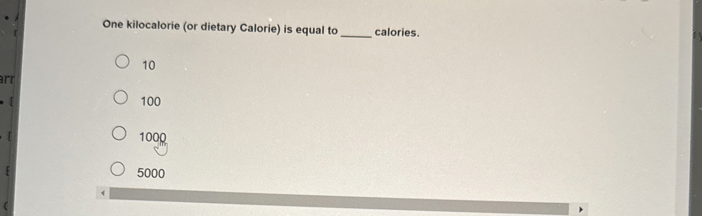 Solved One kilocalorie (or dietary Calorie) is equal to q, | Chegg.com Solved One kilocalorie (or dietary Calorie) is equal to q, | Chegg.com