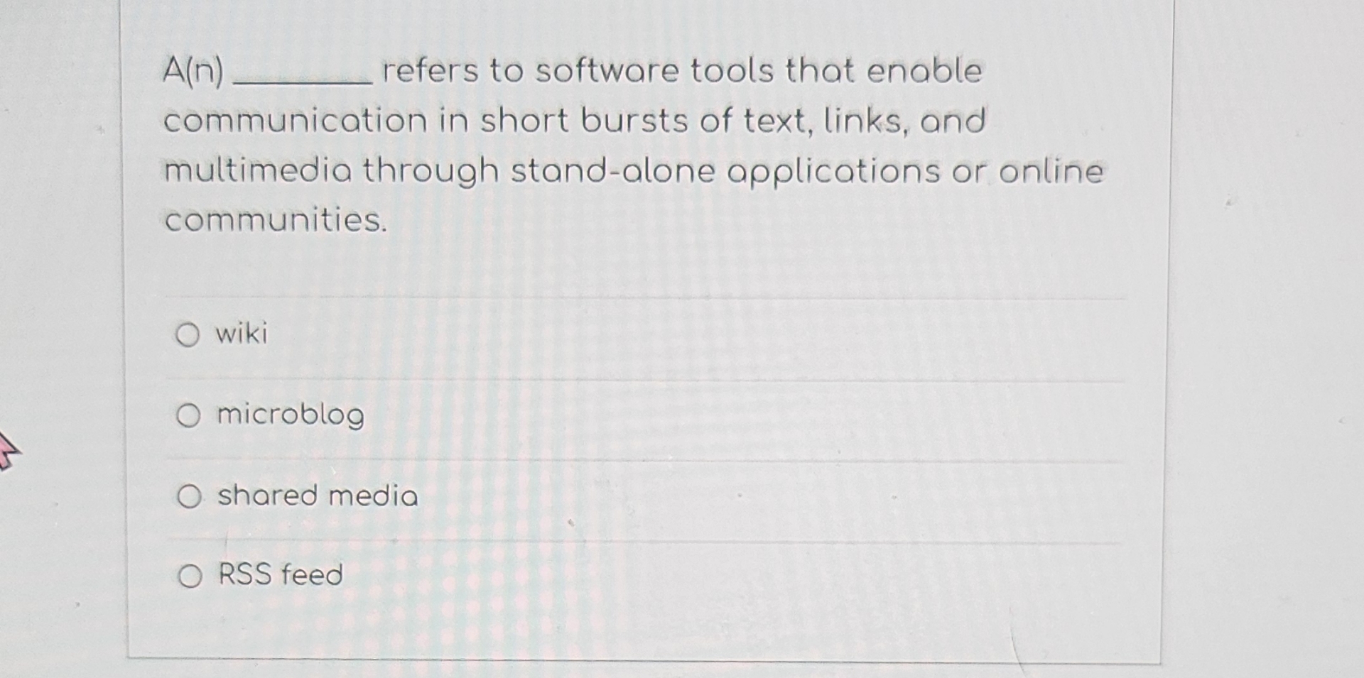 Solved A(n) ﻿refers to software tools that enable | Chegg.com