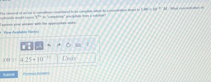 Solved The hydroxide ion has the formula OH−. The | Chegg.com