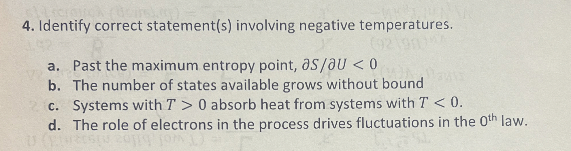 Solved Identify correct statement(s) ﻿involving negative | Chegg.com