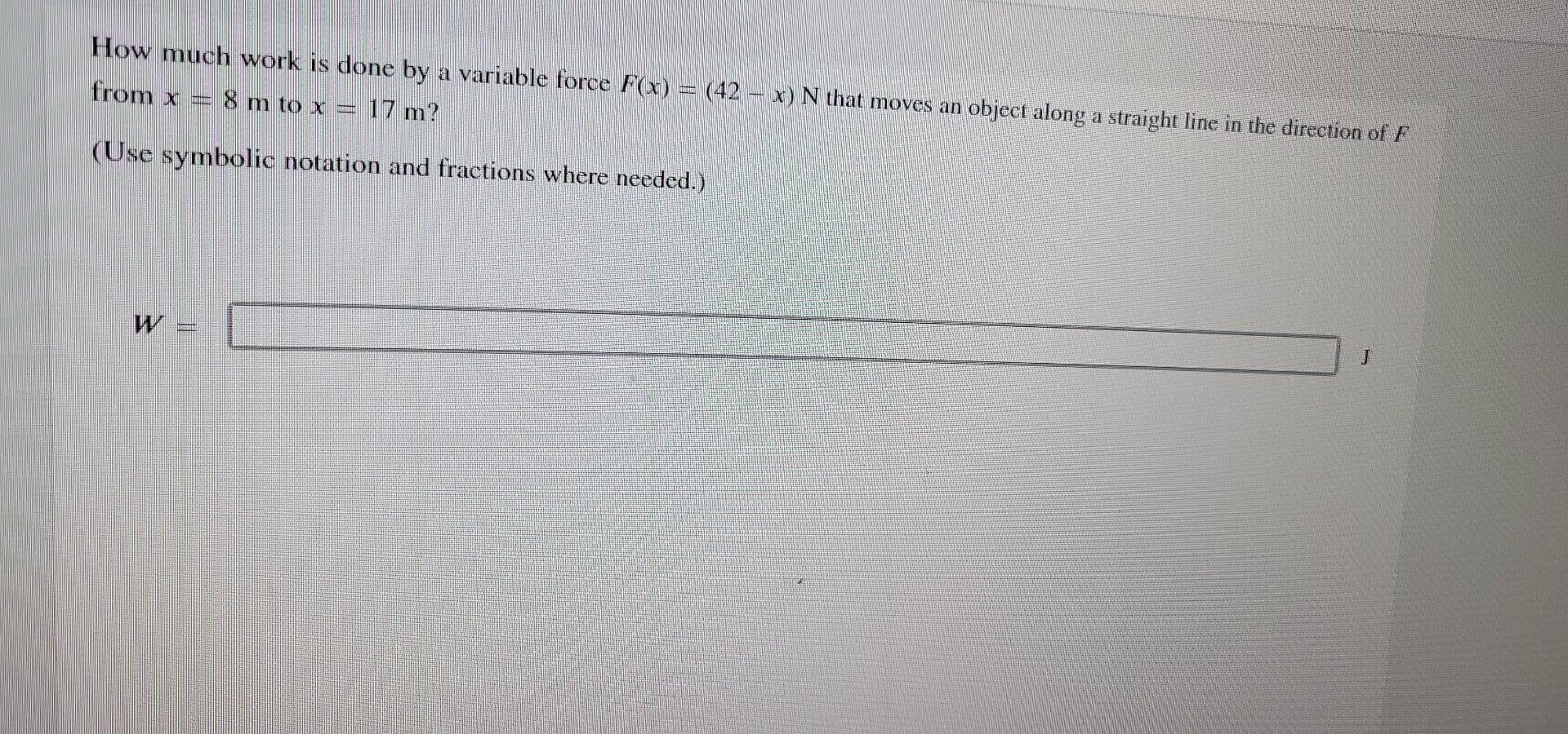 Solved x=8 m to x=17 m? | Chegg.com