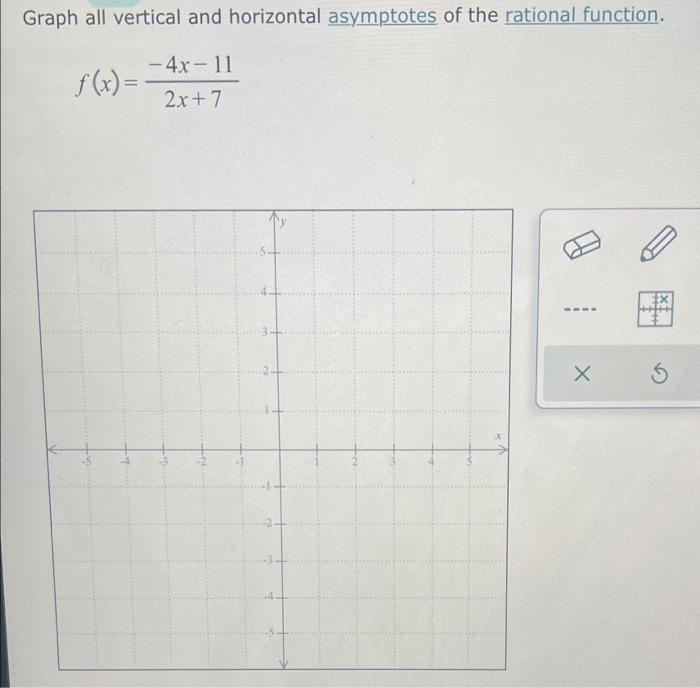 Solved Graph all vertical and horizontal asymptotes of the | Chegg.com