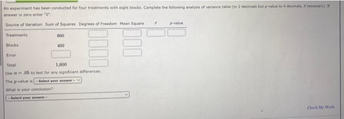 Solved An experiment has been conducted for four treatments | Chegg.com