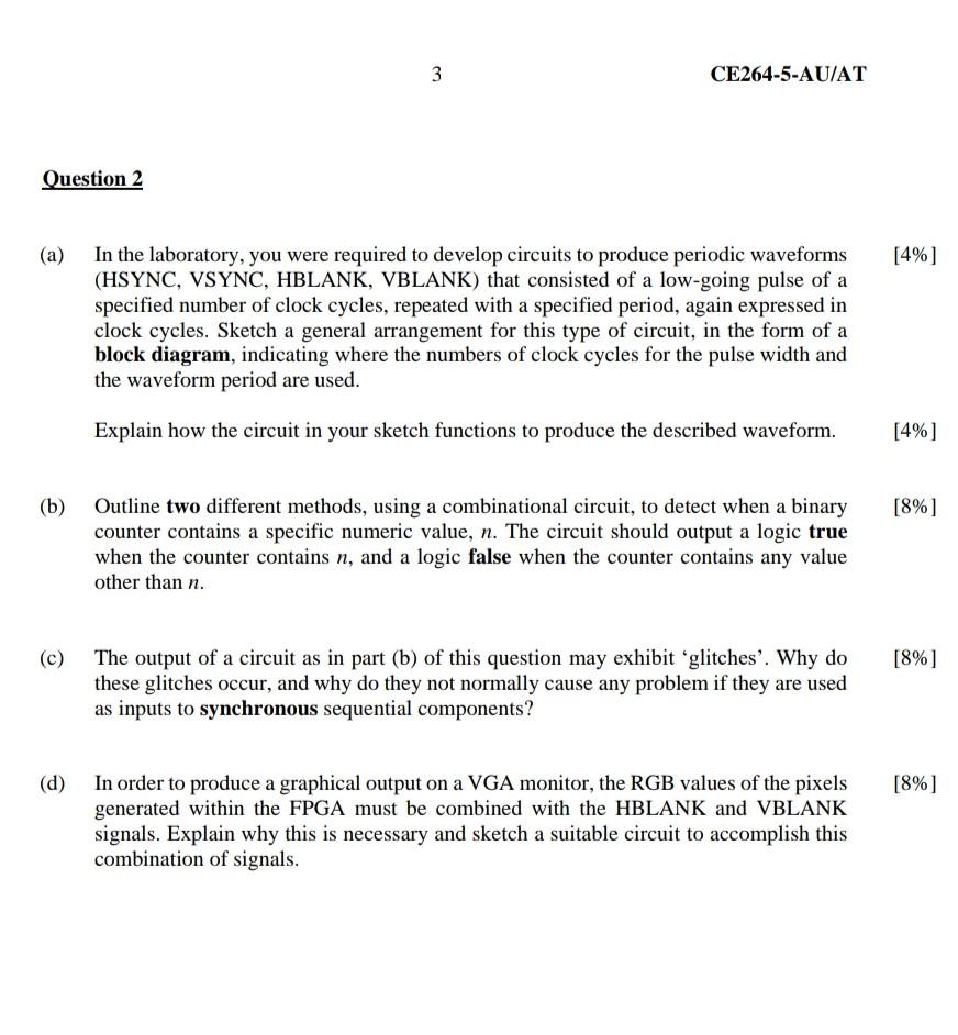 3 CE264-5-AU/AT Question 2 (a) In the laboratory, you | Chegg.com