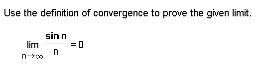 Solved Use the definition of convergence to prove the given | Chegg.com