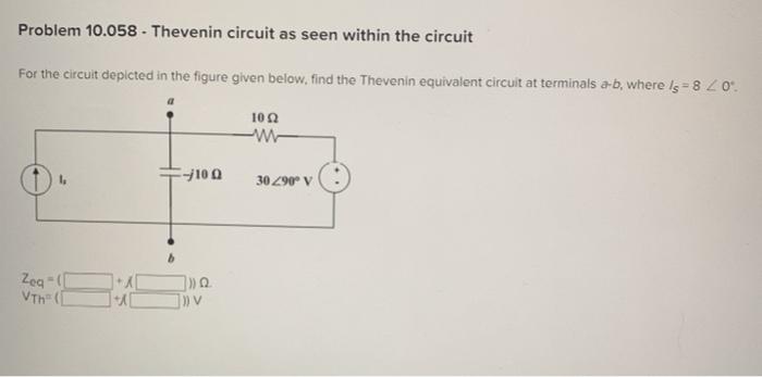 Solved Problem 10.040 - Superposition when sources have | Chegg.com