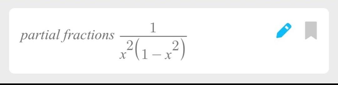 Solved partial fractions 1 x(1-2) 2. . स | Chegg.com
