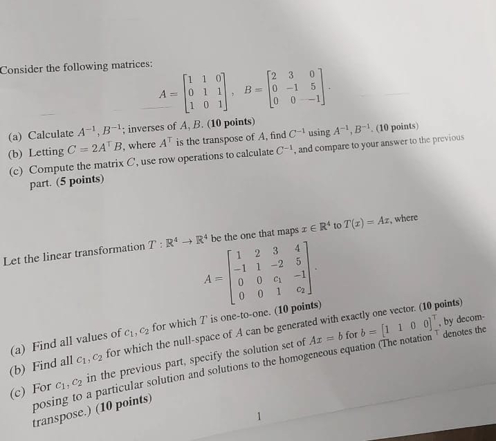 Solved Consider the following | Chegg.com